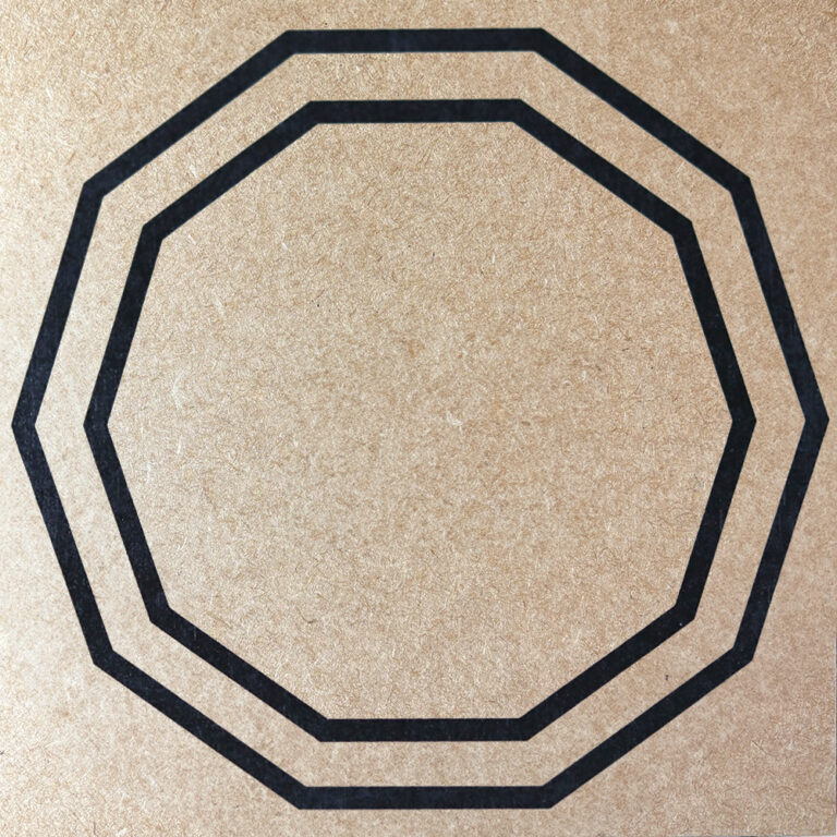 Decágono Duplo 21cm – Graficolandia